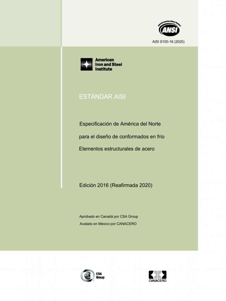Aisi S100 16 2020 1 | PDF | Acero | México