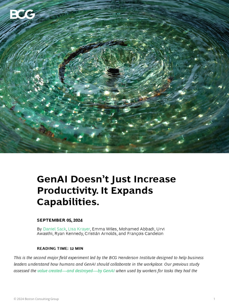 GenAI Expands Capabilities | PDF | Data Science | Artificial Intelligence
