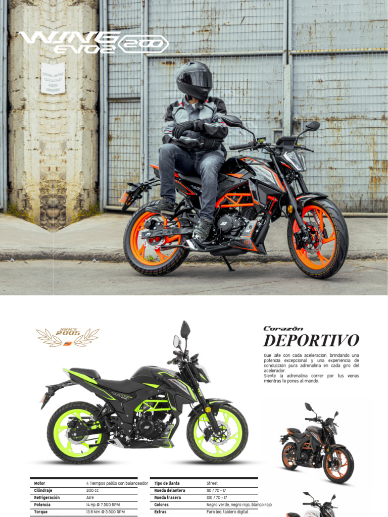 2025 Ficha Tecnica Wing Evo 2 | PDF