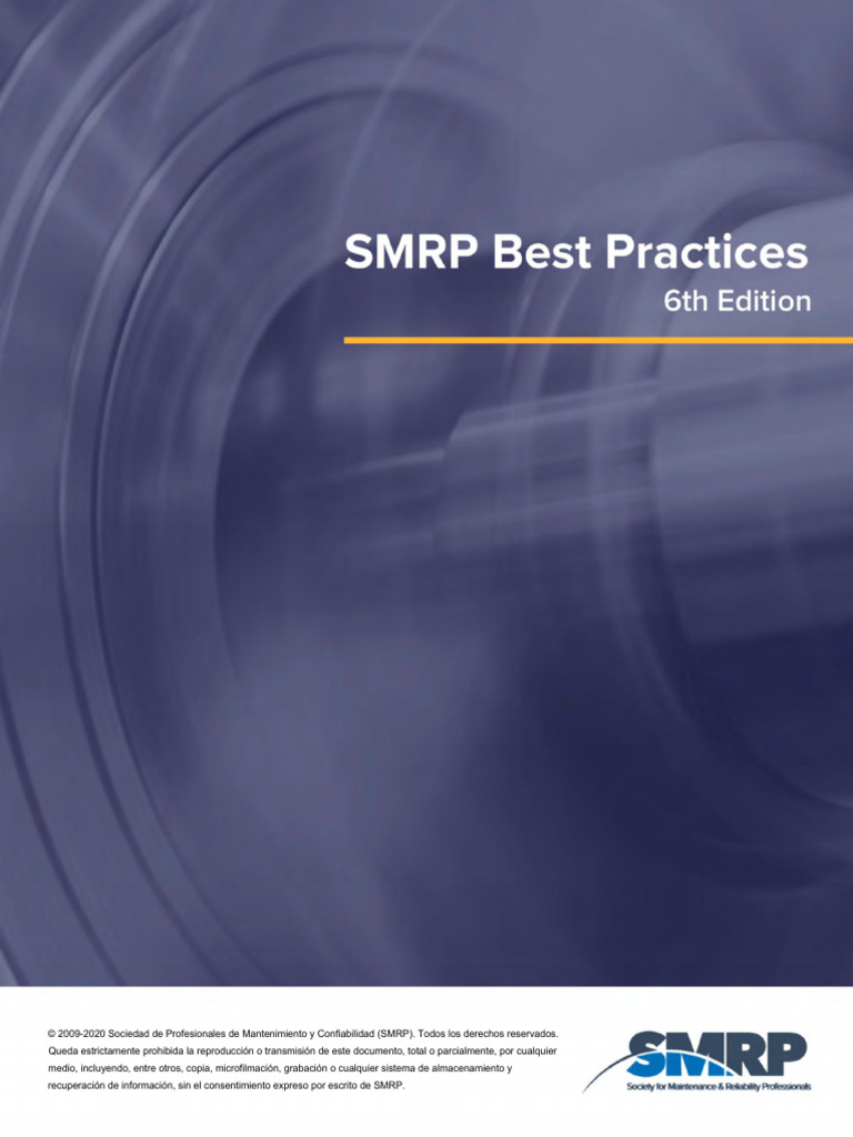 SMRP Best Practices 6th Edition Traduccion | PDF | Indicador de rendimiento