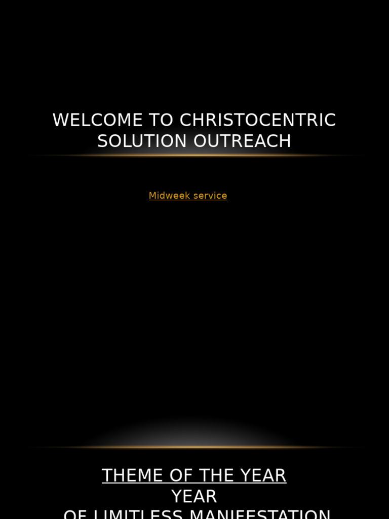 ChristoCentric Midweek | PDF