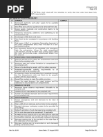 RI Inspection Checklist for Singapore | PDF | Elevator | Wall