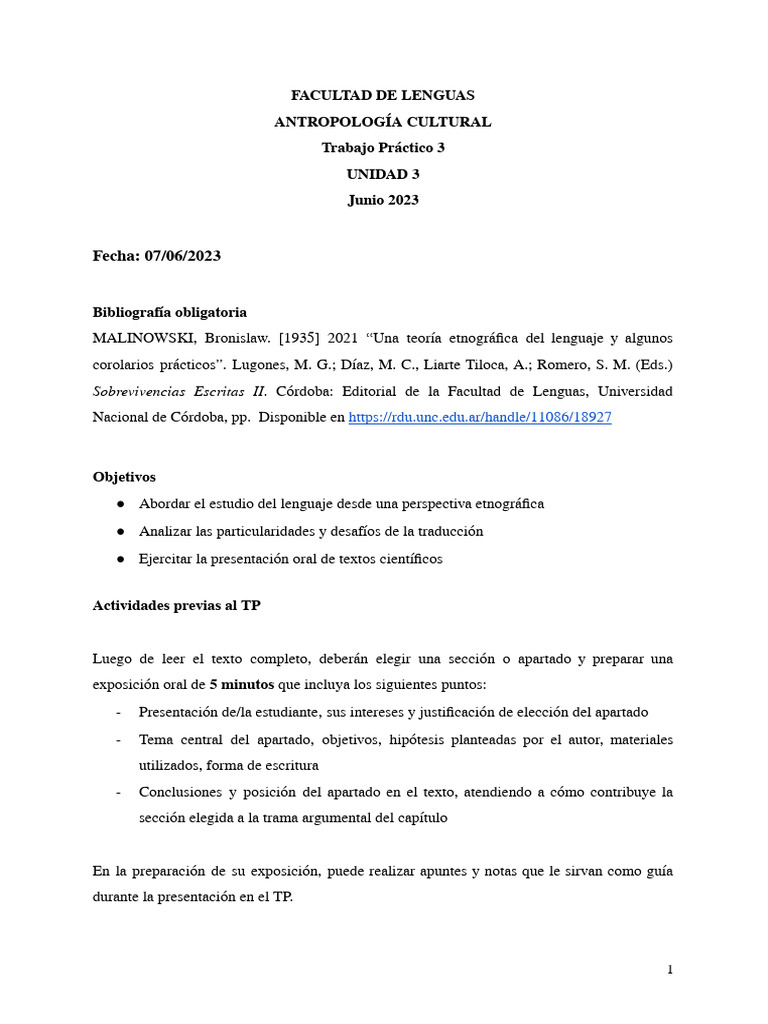 Guía TP 3 - Junio 2023 | PDF
