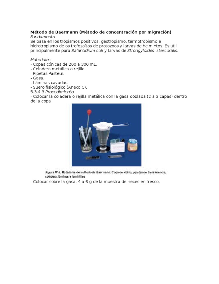 Método de Baermann | Biología | Ciencia