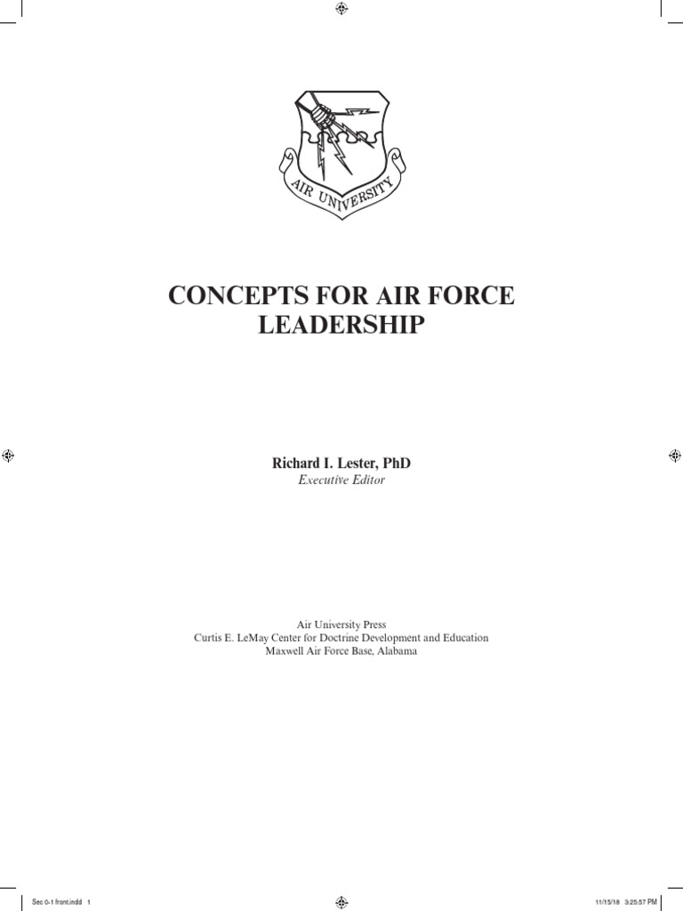 Leadership Principles for Air Force | PDF | Leadership | Strategic ...