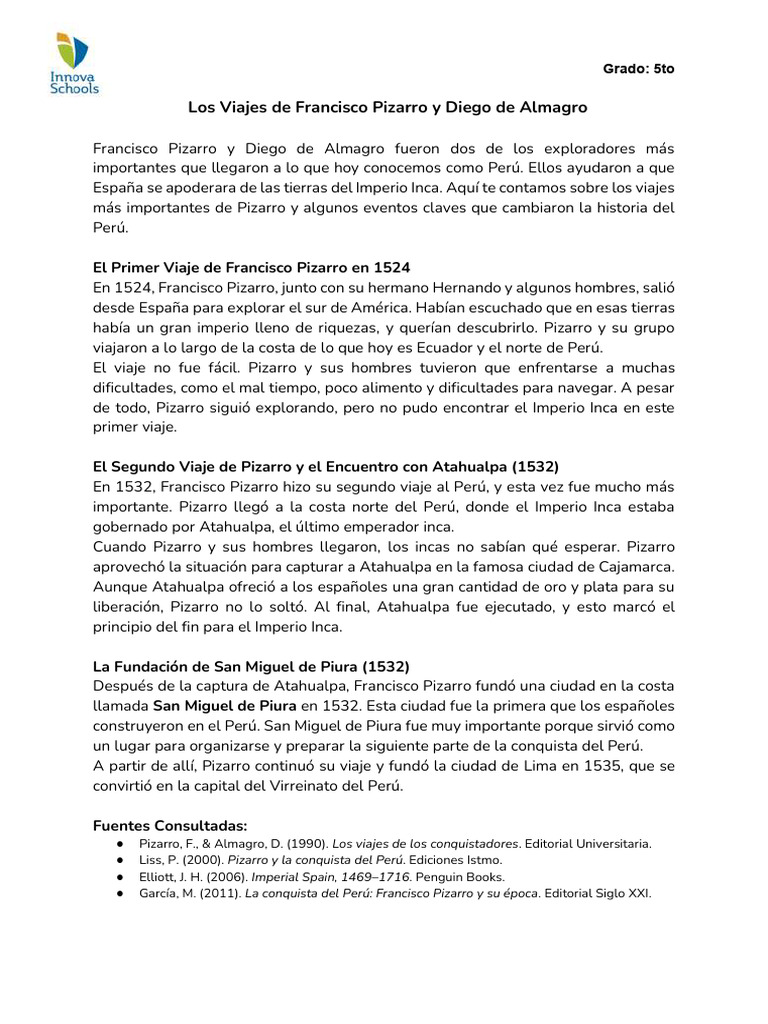 Los Viajes de Francisco Pizarro | PDF | Francisco Pizarro | Perú