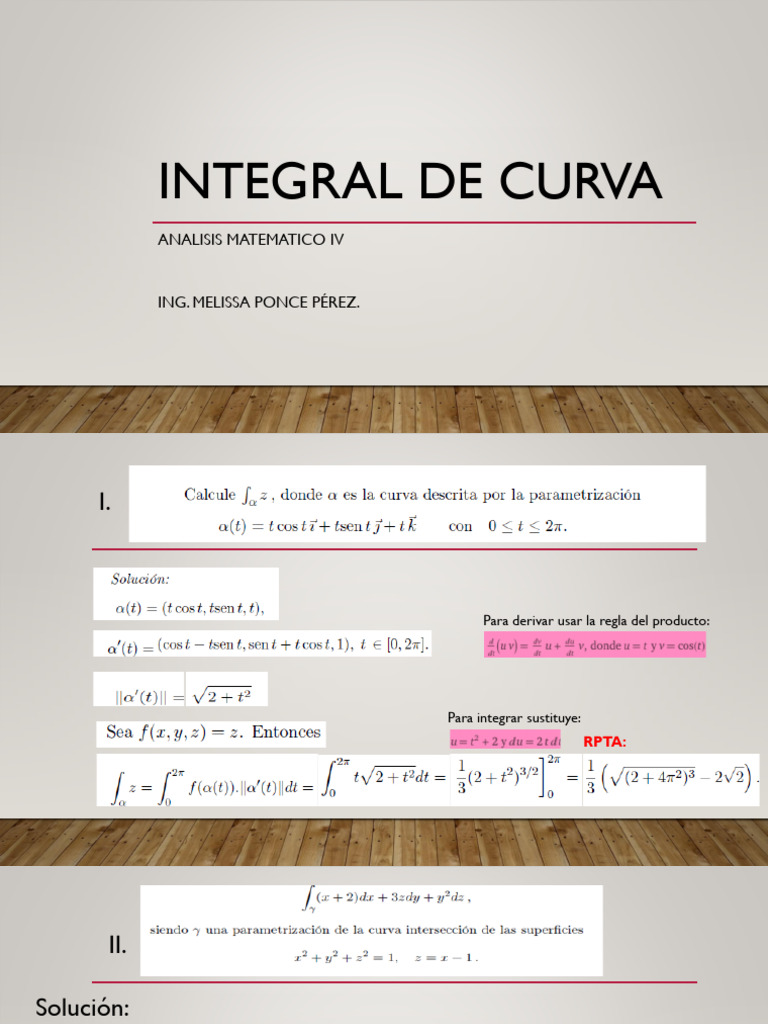 Integral de Curva | PDF