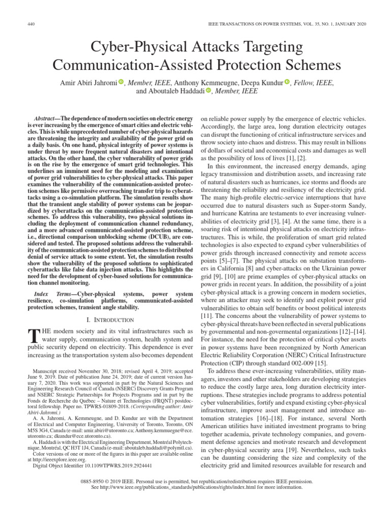 Cyber-Physical Attacks Targeting Communication-Assisted Protection ...