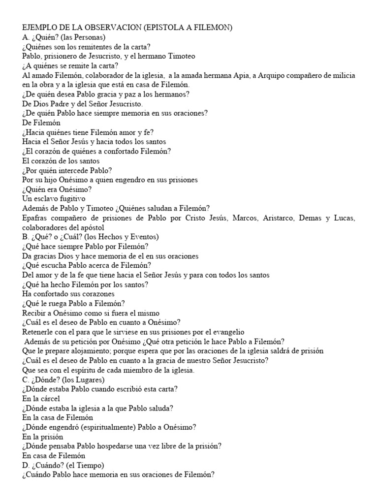 Epistola A Filemon | PDF | Pablo el apóstol | Epístola a Filemón