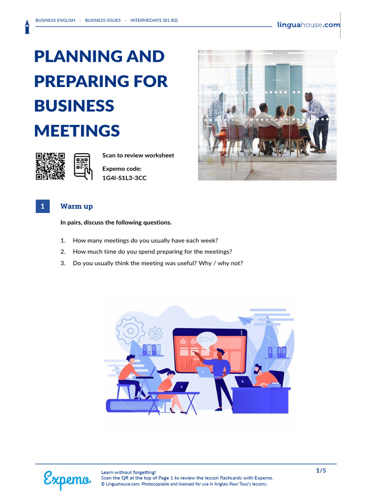 Effective Business Meeting Preparation | PDF