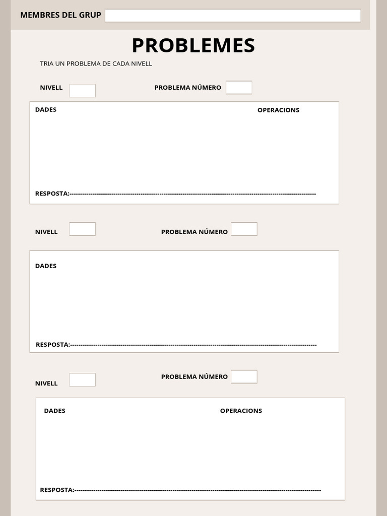 Full de Resposta Problemes | PDF