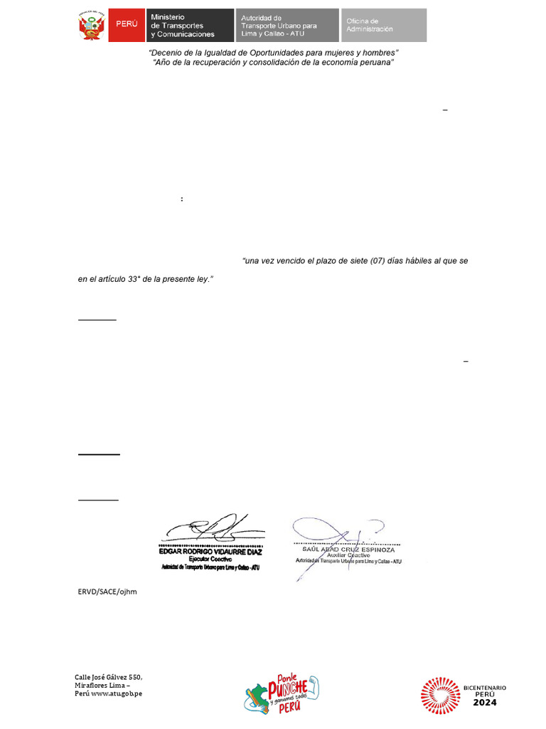 Resolución Coactiva ATU 2023 | PDF