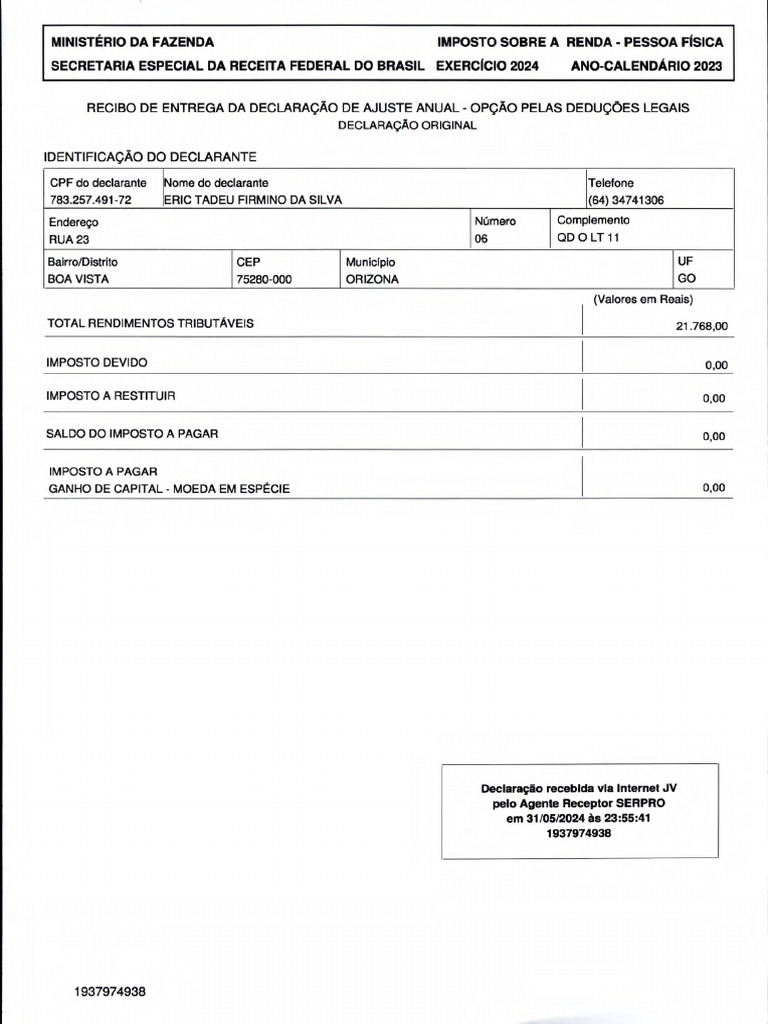 Doc_20250428 - (4) | PDF | Imposto de Renda | Setor privado