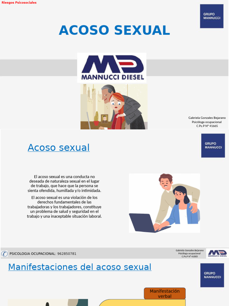 Acoso Sexual | PDF | Acoso sexual | Sicología