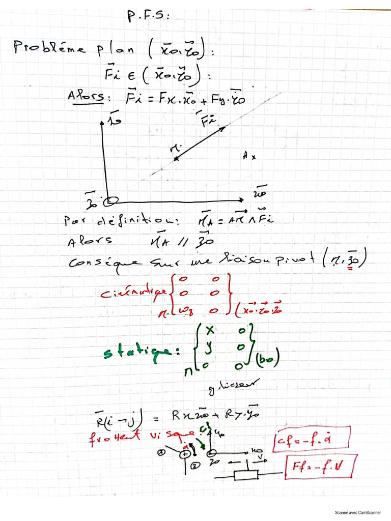 TD Principe Fondamental de La Statique Mpsi | PDF