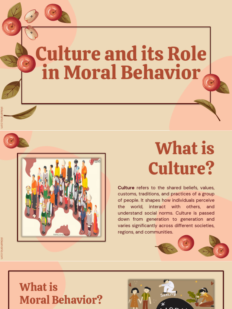 Unit 3 Ethics - Culture and Its Role in Moral Behavior | PDF | Morality | Socialization