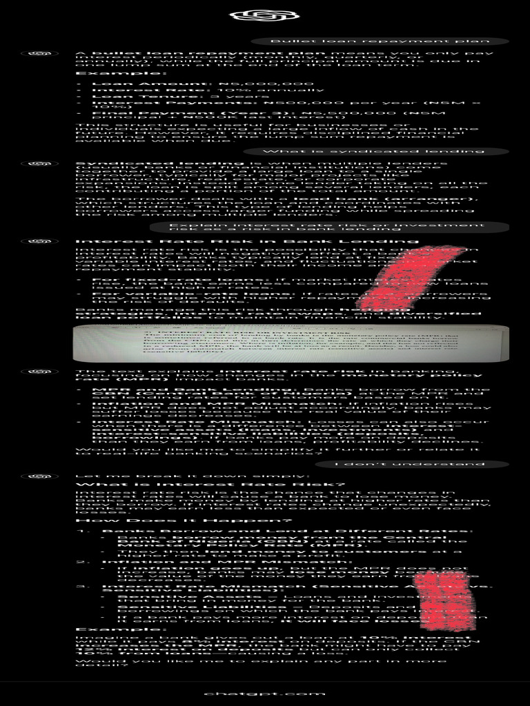 Bullet Loan Overview | PDF