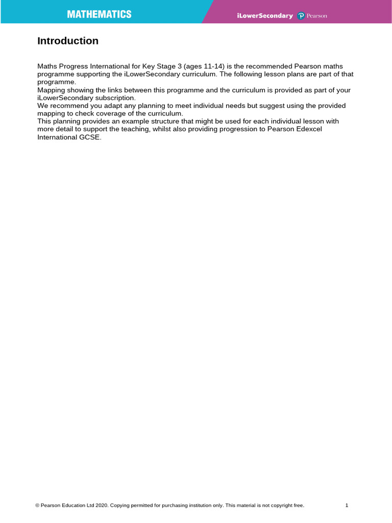 ILS KS3 Maths Lesson Plans Y8 | PDF | Multiplication | Prime Number