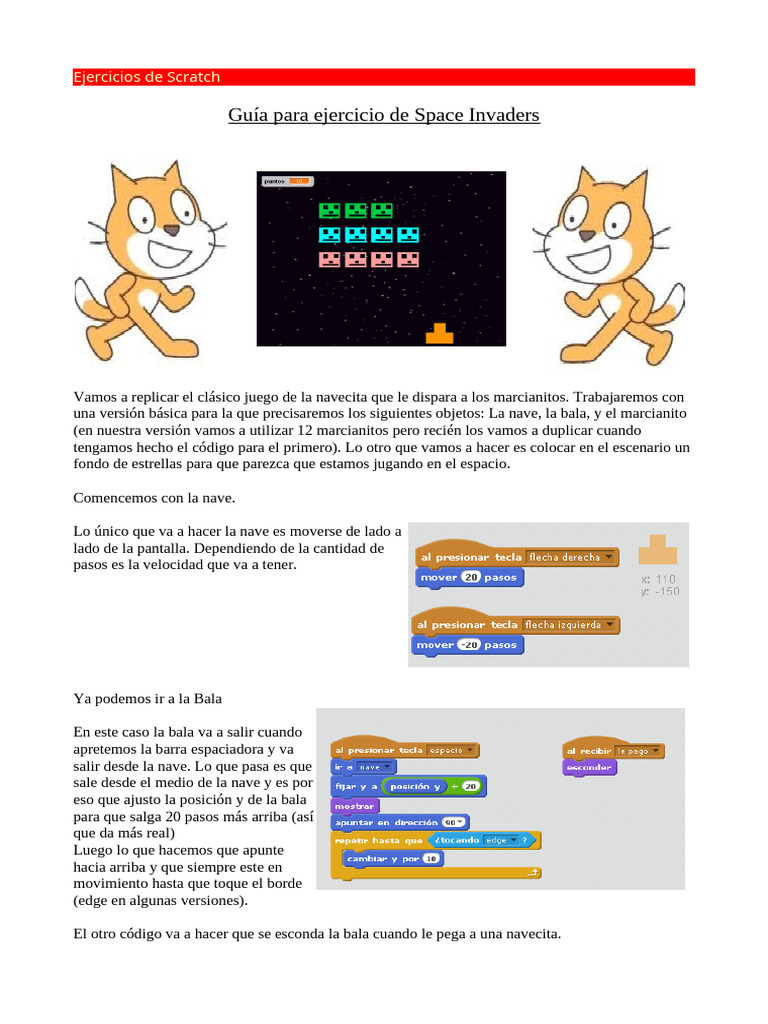 Ejercicio Space Invaders | PDF