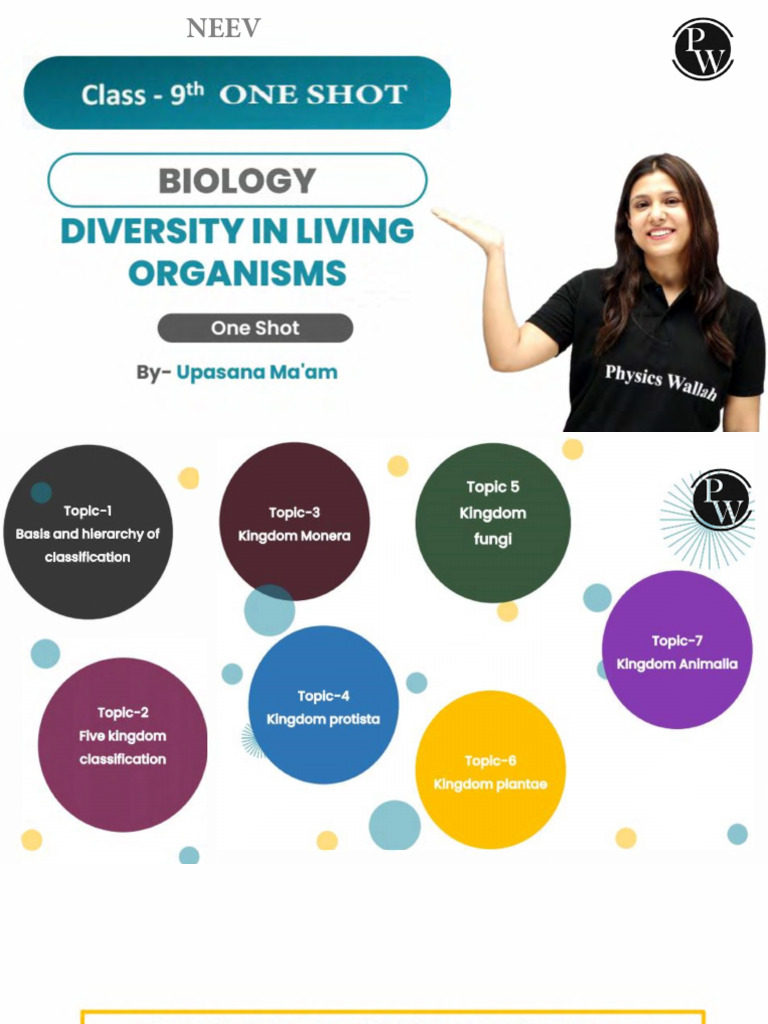 Diversity in Living Organisms Class Notes | PDF