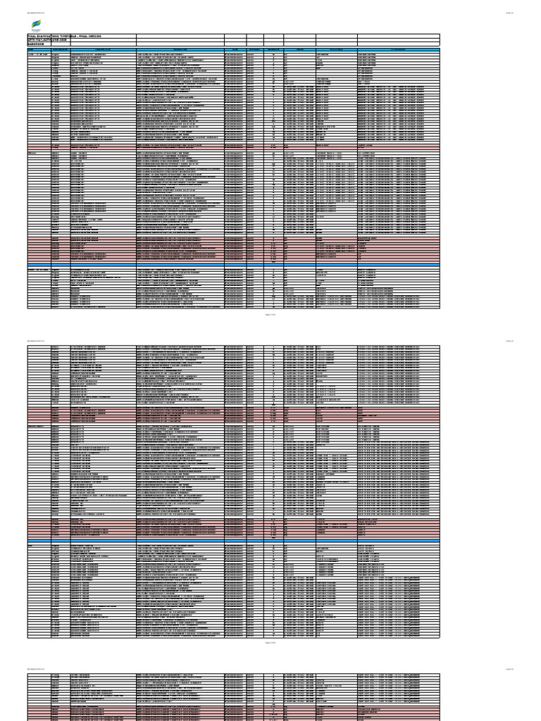 May-june 2025 Final Examination Timetable-final Version | PDF ...