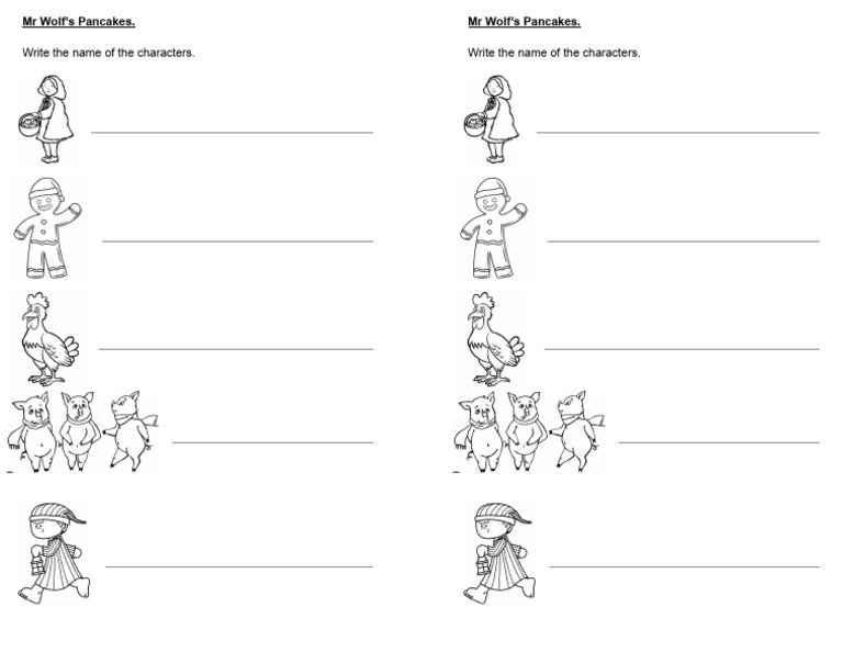 Mr Wolf's Pancakes Character List | PDF