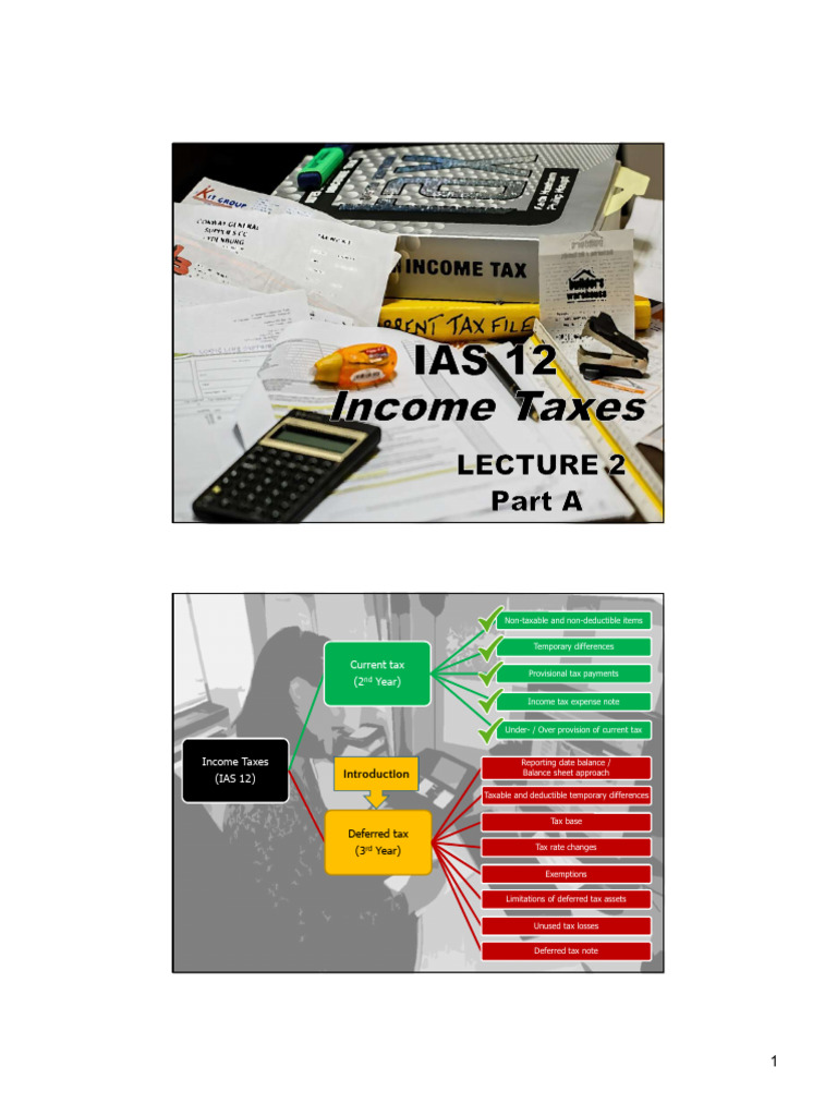 2a IAS 12 Income Taxes - Lecture 2 Part a Slides 2025(1) | PDF ...