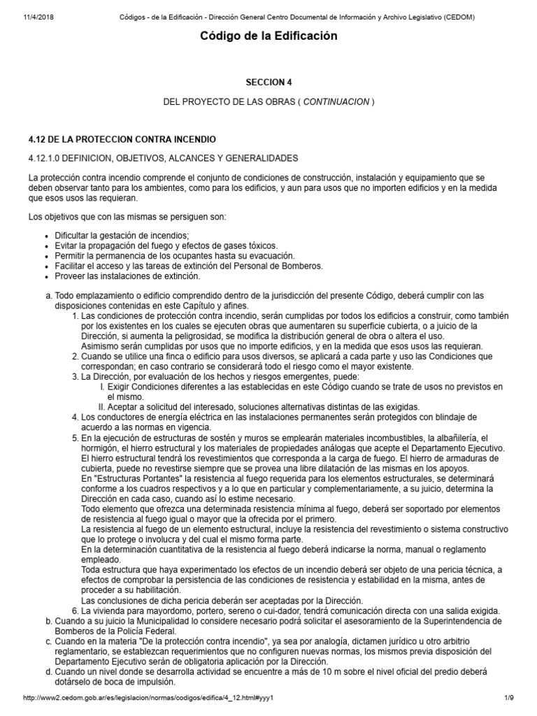 Codigo de Edificación Vigente 2018 - Solo Sección 4 +++++ | PDF | edificio | Ascensor