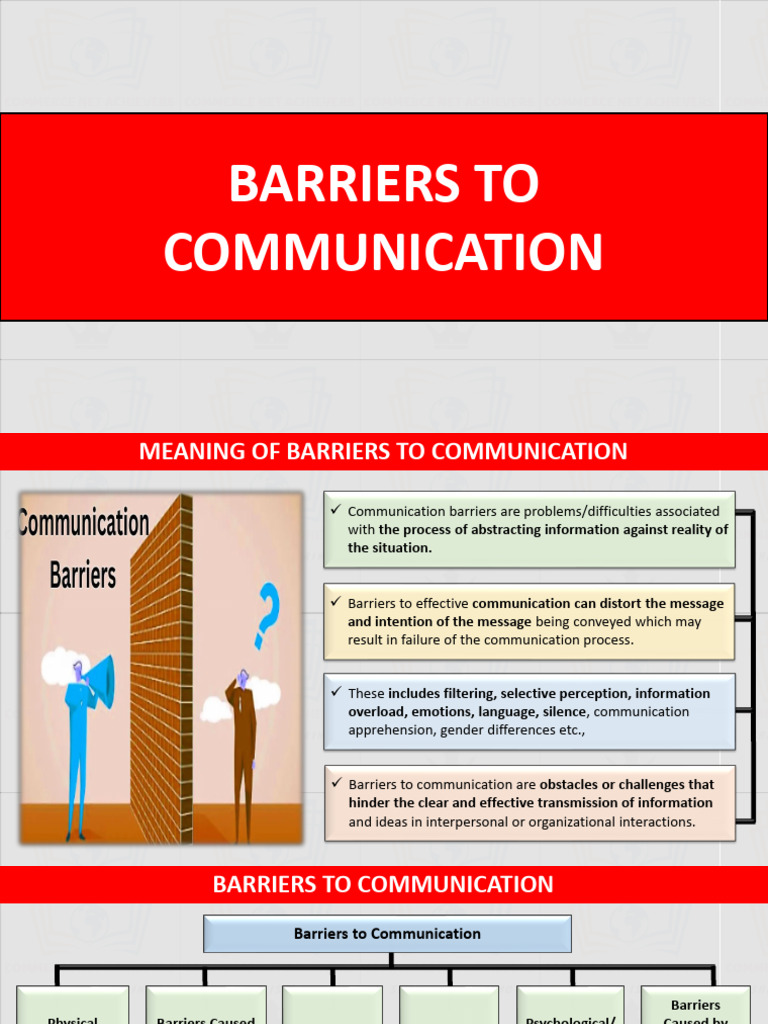 Understanding Barriers to Communication | PDF | Communication | Semantics