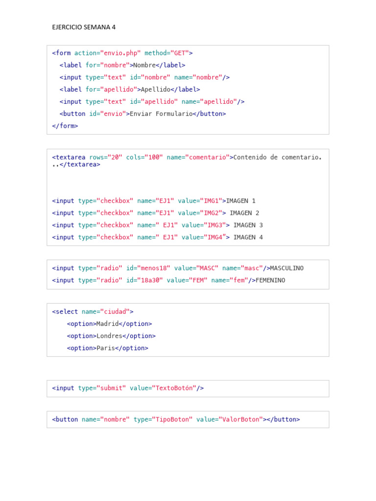 Ejercicio Sem 4 | PDF