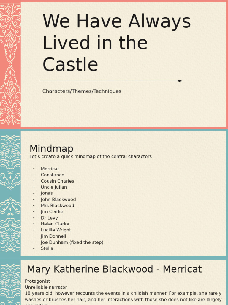 We Have Always Lived in The Castle THEMES - CHARACTERS | PDF