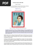 Taller sobre Rosalind Franklin y su legado | PDF | Adn