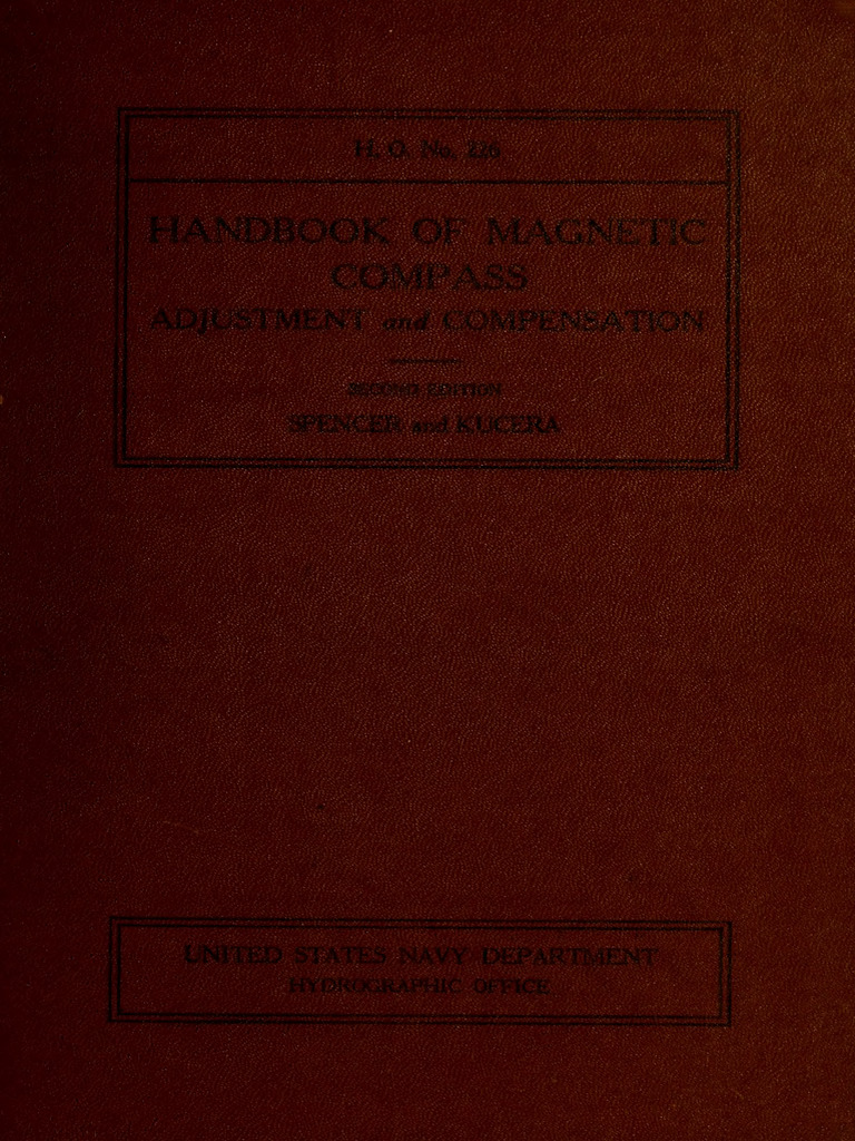 Handbook of Magnetic Compass Adjustment | PDF | Compass | Earth's ...