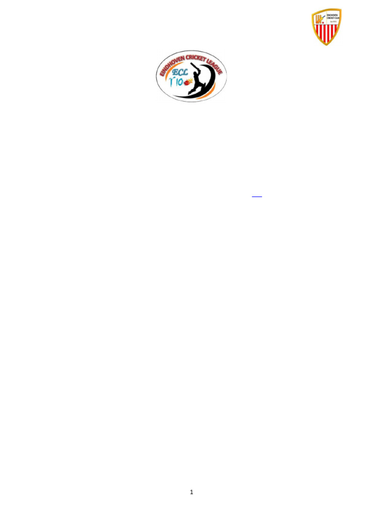 ECL-T10 Rules & Regulations - v5 | PDF | Bowling (Cricket) | Athletic ...