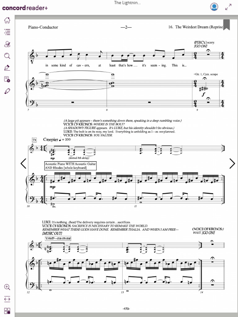 The Lightning Thief - Score Perusal 20 | PDF