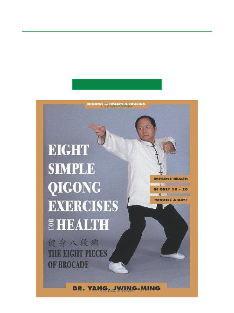 Eight Simple Qigong Exercises For Health Illustrated Ebook Download | PDF