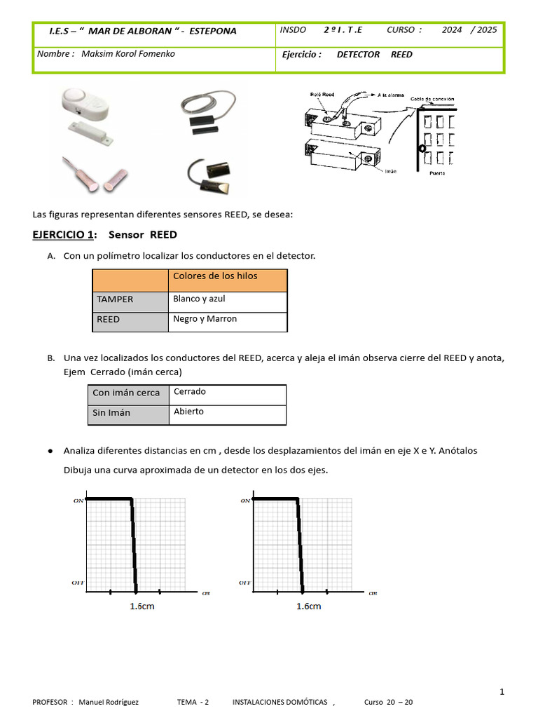 2 Pract Sensor Reed | PDF