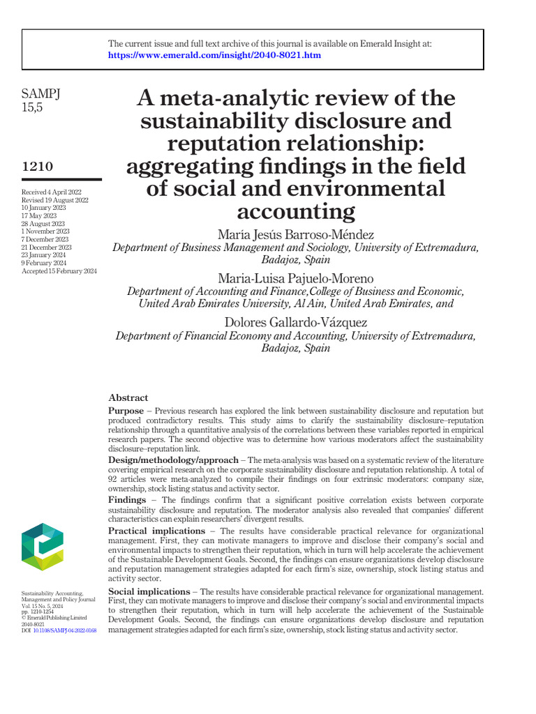 PDF | PDF | Reputation | Meta Analysis