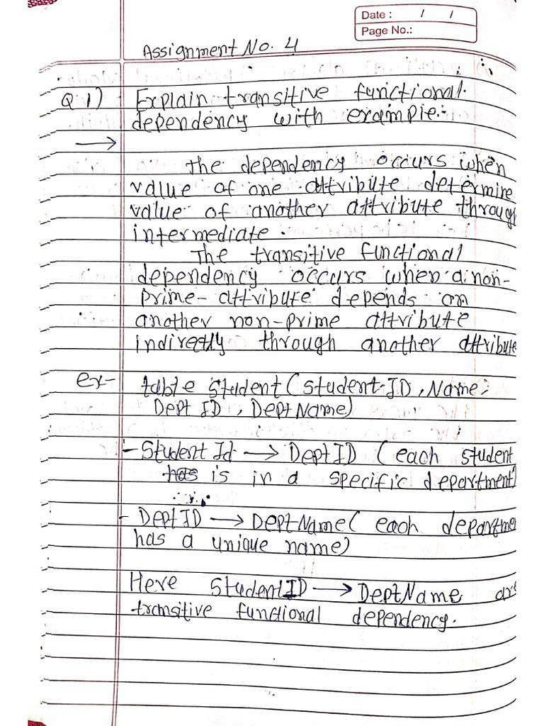 DBMS Assignment 4-1 | PDF