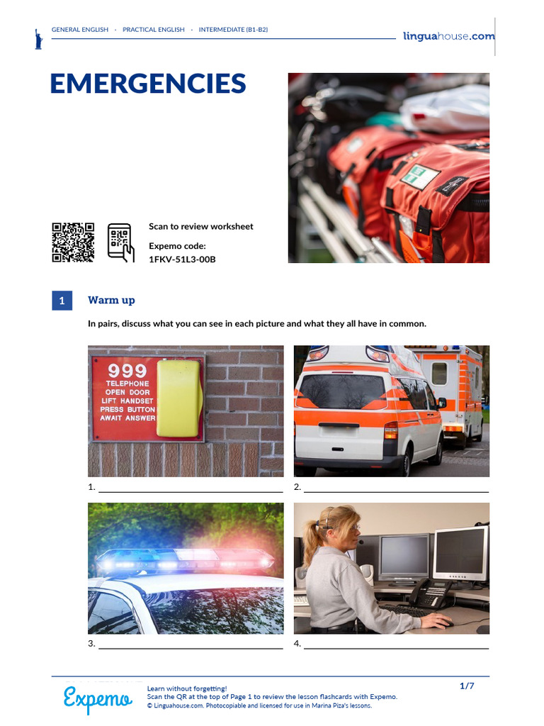 Emergencies American English Student | PDF