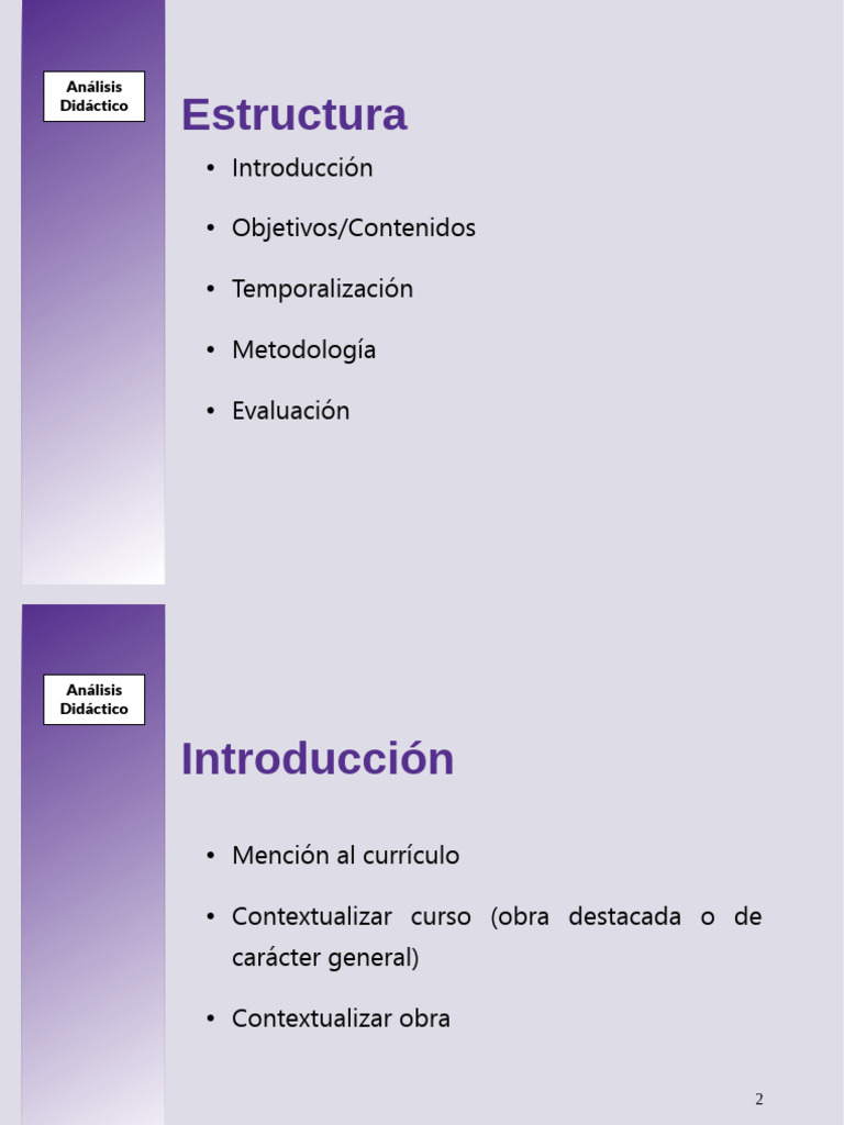 Esquema de Análisis Didáctico | PDF | Aprendizaje | Pedagogía