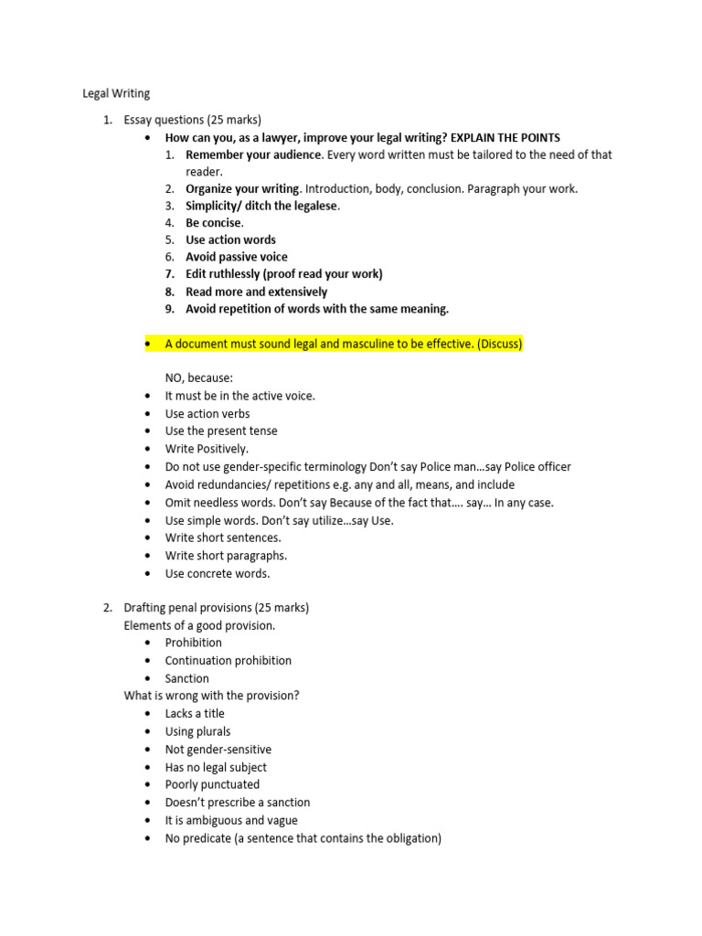 Enhancing Legal Writing Skills | PDF | Linguistics | Syntax
