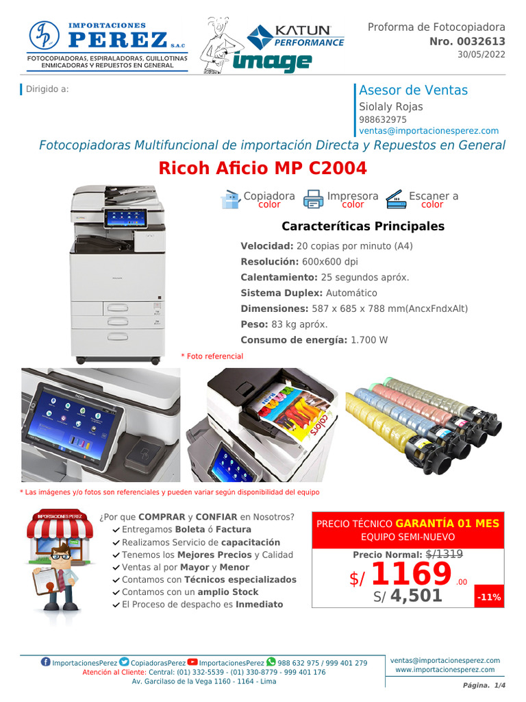 Ricoh MP C2004 - #32613 | PDF | Escáner de imagen | Informática