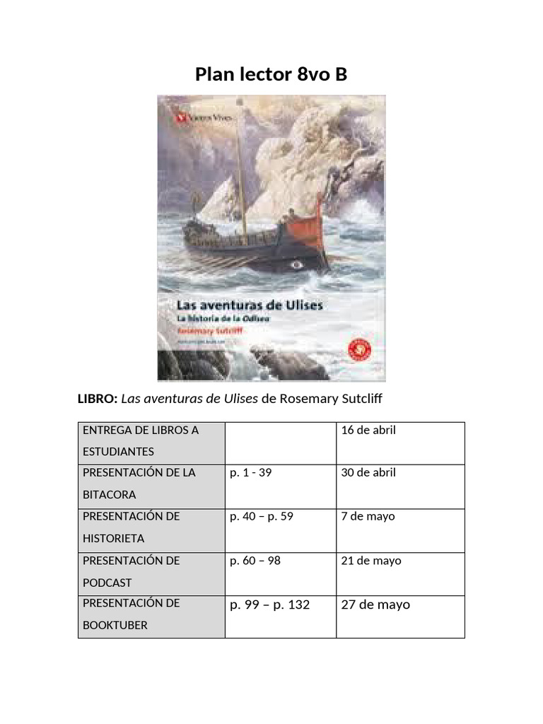 Plan Lector 8vo B | PDF