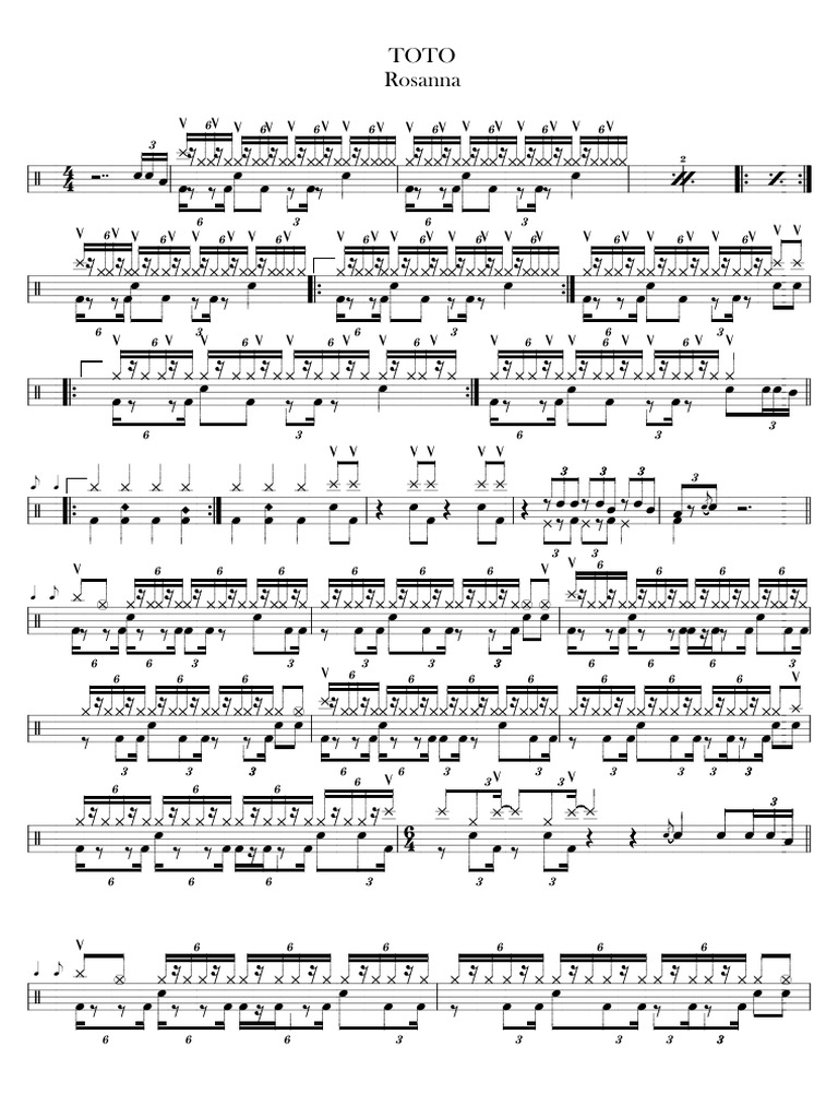 Lyrics for "Toto Doubles x3" | PDF | Song Structure | Percussion ...