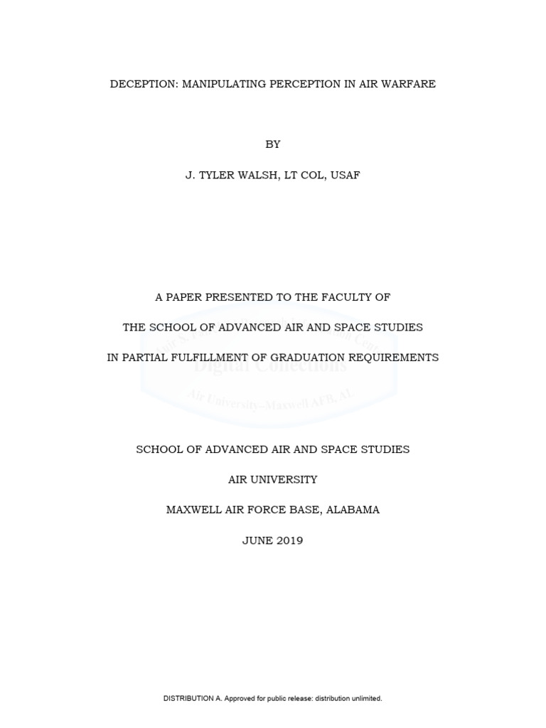 Deception in Air Warfare Techniques | PDF | Camouflage | Aviation