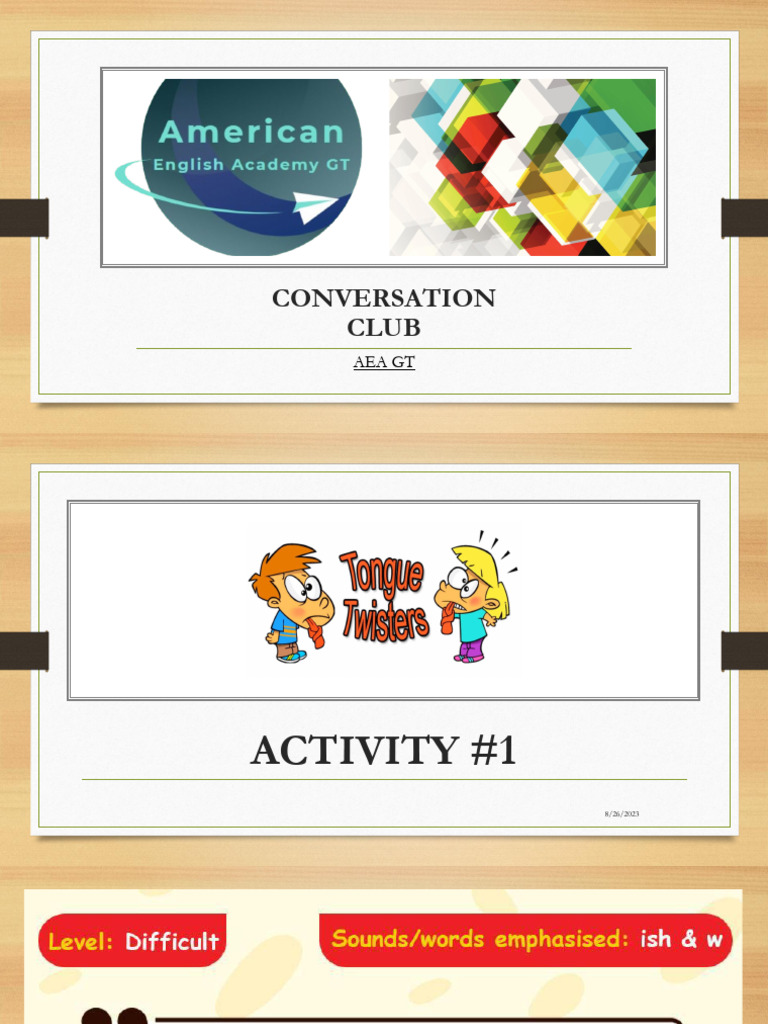 CONVERSATION.pptx | PDF