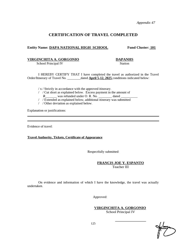 Appendix 47 - CTC | PDF