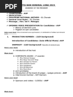 Program Flow Pageant Night 1 | PDF