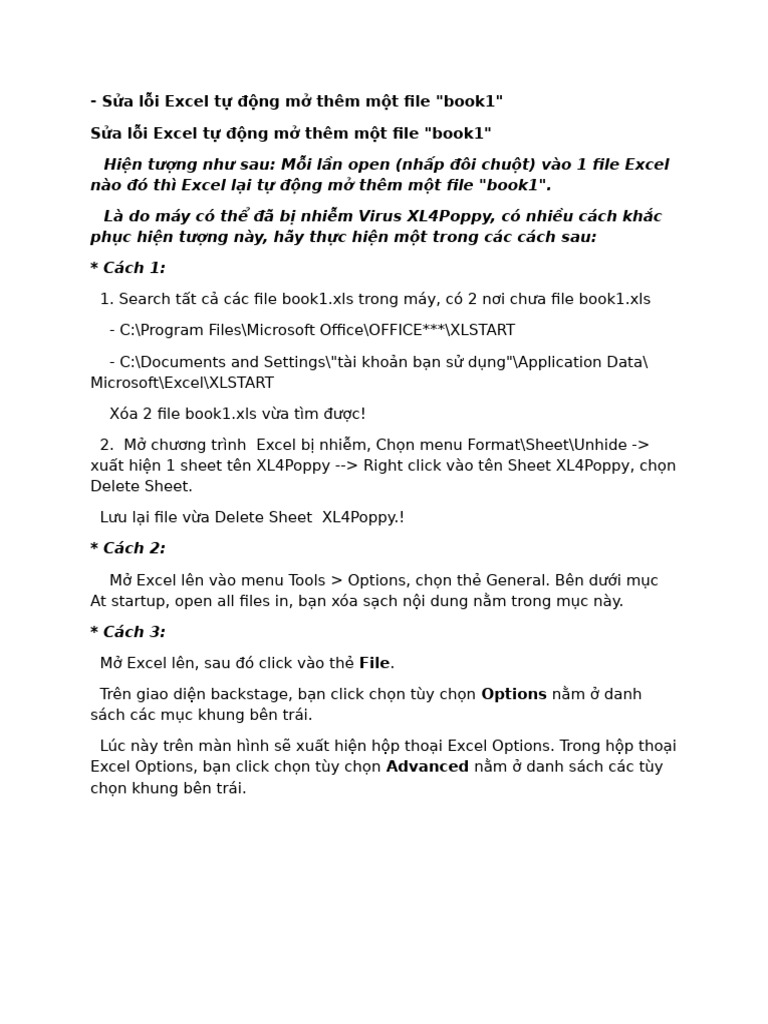 S A L I Excel T Đ NG M Thêm M T File "Book1" S A L I Excel T Đ NG M Thêm M T File "Book1" | PDF